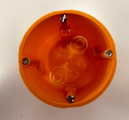 15 stuks PP hollewanddoos schakeldoos - Ø 68mm x 61mm - diep oranje | bol