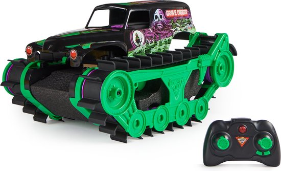 Monster Jam RC - officiële op afstand bestuurbaar Grave Digger Trax ...