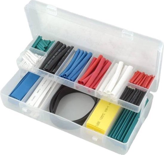 Krimpkous set 171 delig, diverse kleuren, lengtes, diameters | bol.