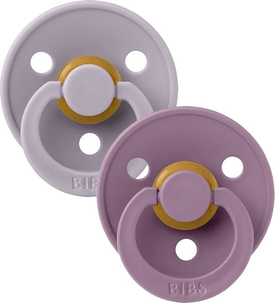 BiBS - Colour Pacifier - Stage 2 Fopspeen - 2 stuks - Fossil Grey ...