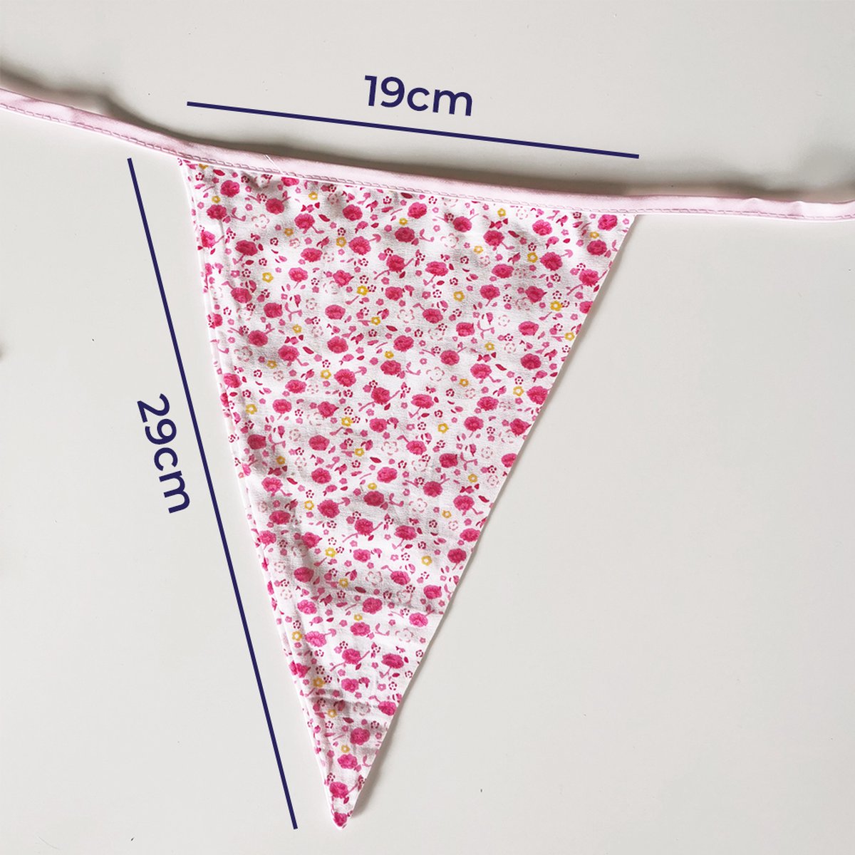 Banderoles - Rose - 10 Mètres - Katoen - 30 Drapeaux - Guirlande | bol.com