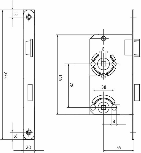 Premium deurslot – door lock - veiligheidsdeurslot - inbraakbeveiliging ...