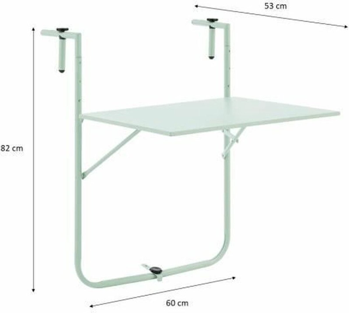 Vouwtafel 60 x 78 x 86-101 cm | bol.com