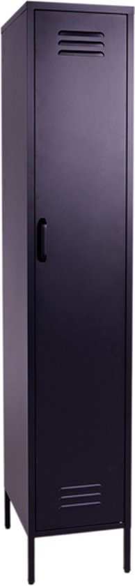 MaximaVida metalen kleding lockerkast Finn zwart 45 x 35 x 185 cm ...