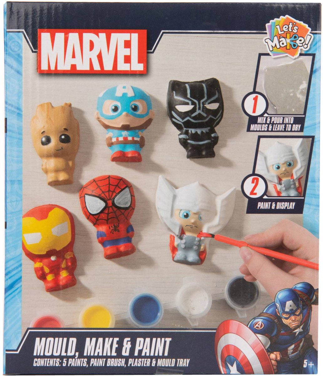 Marvel Gips Speelset - Maak je eigen sculpturen en schilder ze zelf ...