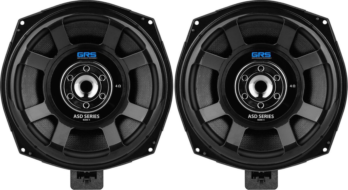 GRS B200-4 ASD Series 8 Glass Fiber Subwoofer Speaker Pair Upgrade Kit ...