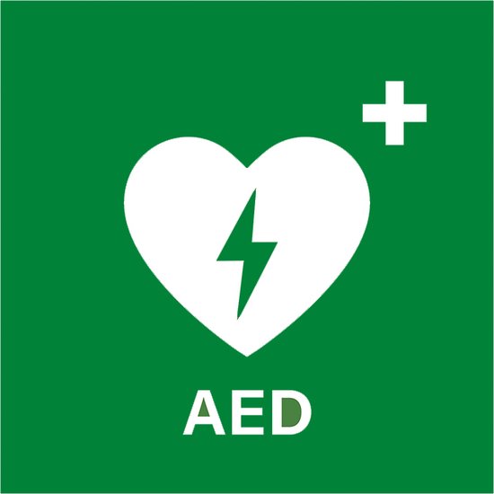 Stickers | 10 x 10 cm | Pictogram | "AED" | 6 stuks | Defibrillator ...