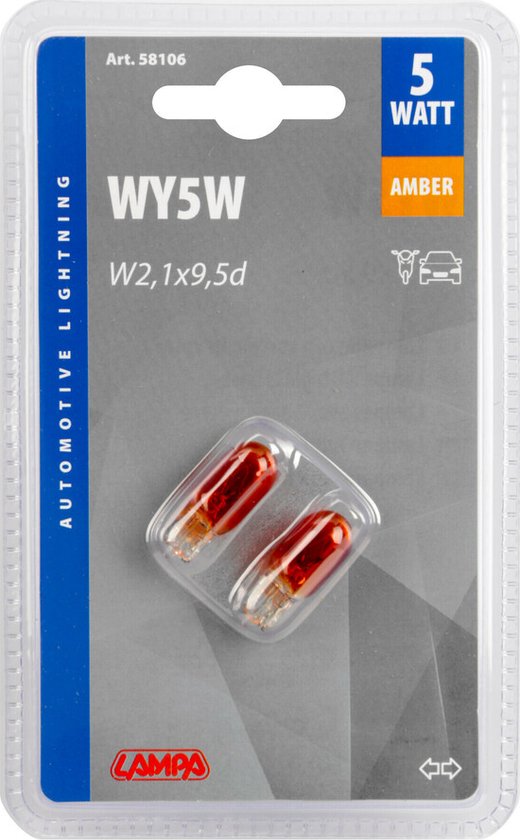 Wedge base lamp 12V 5W | bol