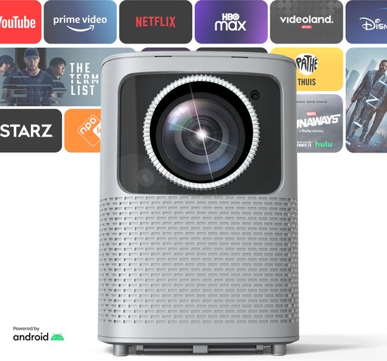 OMNIWARE Lux Smart Mini Beamer – Full HD 1920x1080 Projector – 6000 ...