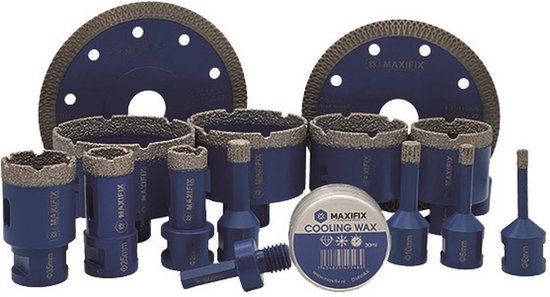 Maxifix - Tegelboor - Diamantboor - Droog - Adapter M14 Naar HEX | bol