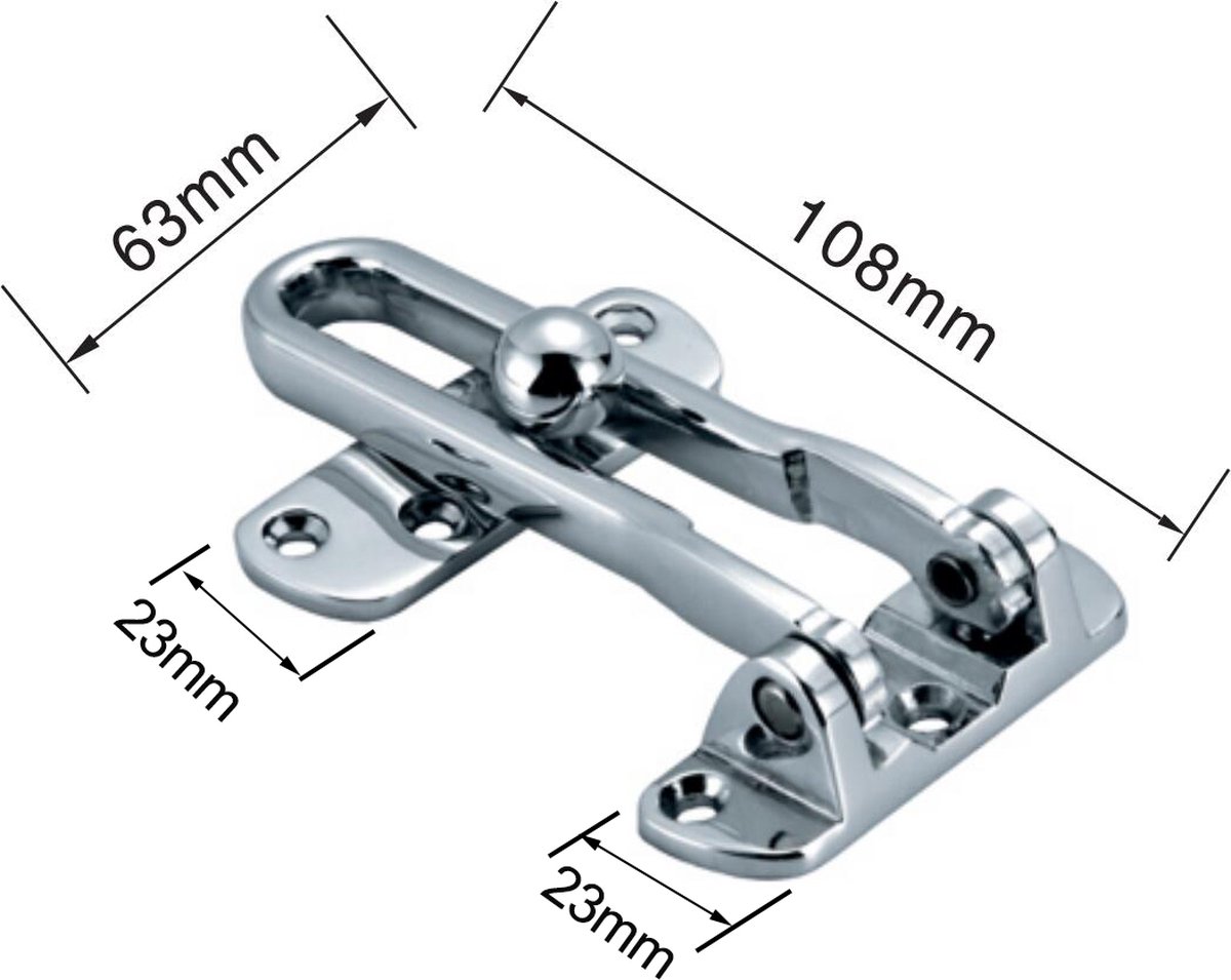 Protect - Kierstandhouder - Deurbegrenzer - Nikkel Satijn ...