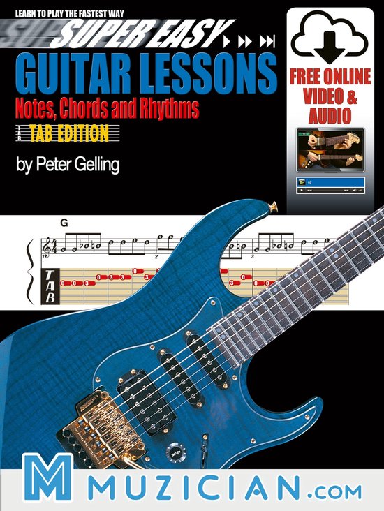 Super Easy Super Easy Guitar Lessons Notes Chords Rhythms With