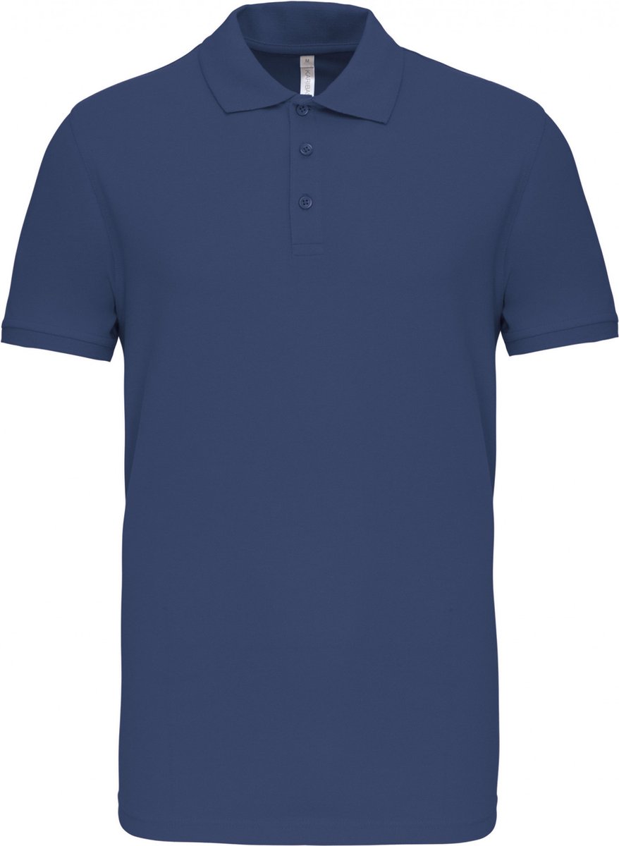 Herenpolo 'Mike' korte mouwen shirt Deep Blue - S | bol