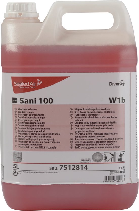 Taski Sanitairreiniger sani 100 w1b - Fles 5 liter | bol