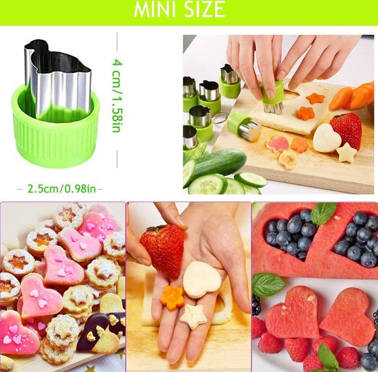 16-delige fruitvorm cookie cutter set mini dier cookie cutters fruit ...