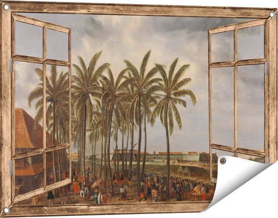 Gards Tuinposter Doorkijk Het Kasteel van Batavia - Andries Beeckman ...