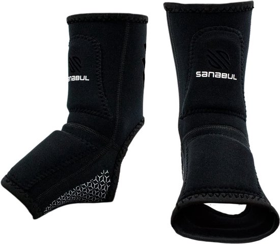 Sanabul Essential Gel Ankle Wraps - paar - zwart - maat S/M | bol