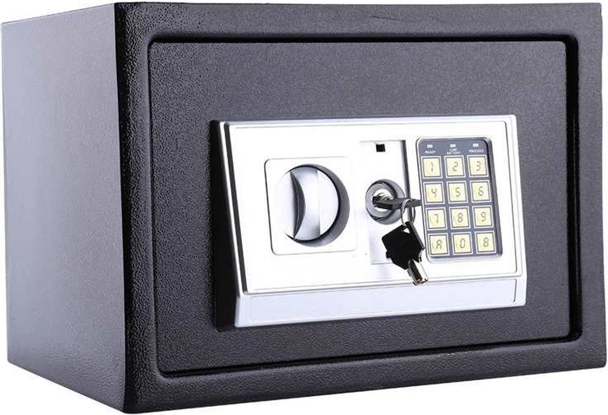 RedRay® Kluisje Met Cijferslot - Kluis met Sleutel - Kluis Elektronisch ...