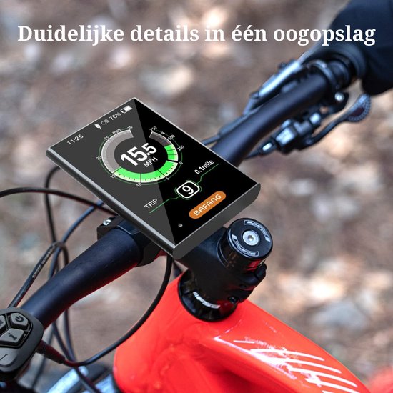 3,5 Inch - EBike Display voor BBS01B BBS02B BBSHD - Middenmotor - 0-9 ...