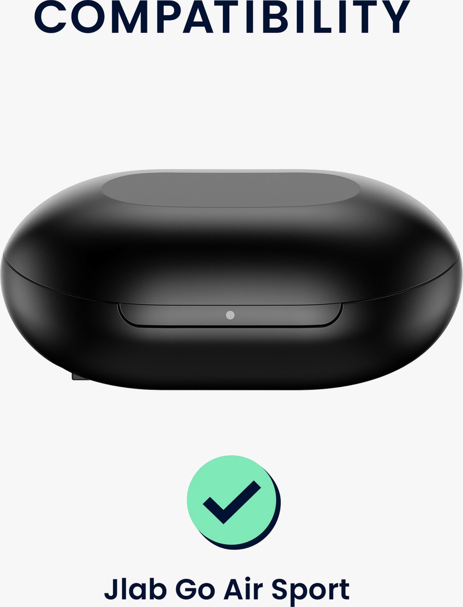 kwmobile cover voor oordopjes case - geschikt voor Jlab Go Air Sport ...