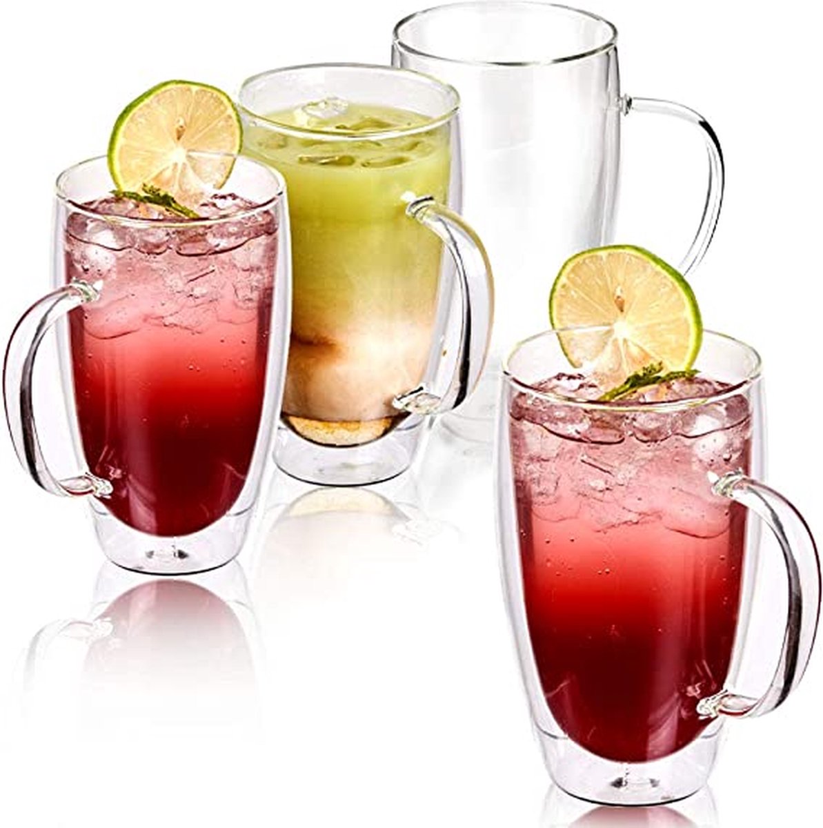 Verres à latte macchiato double paroi, verres à café, verres à thé ...