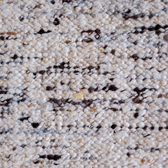 Wollen Vloerkleed Linore - Gemeleerd Beige - Interieur05 Wit - 200 x ...