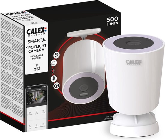 Calex Outdoor Spotlight Camera - 2K Beveiligingscamera - voor Buiten | bol.com