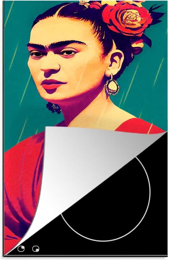 Portret - Frida Kahlo - Vrouw - Vintage - Rood | bol.com