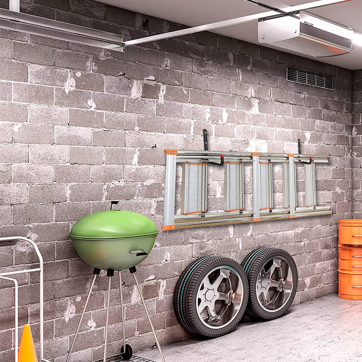 Garage Storage Ladder Hooks, 6 stuks ladder haken, heavy duty ...