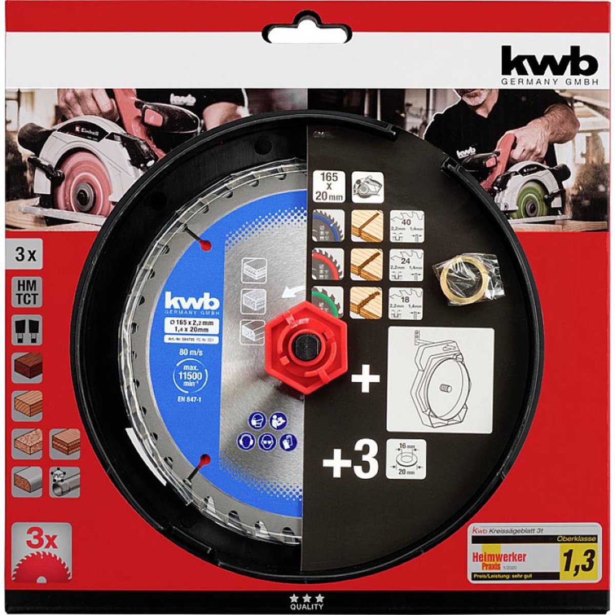 kwb 586995 Cirkelzaagbladset 190 x 30 mm 1 stuk(s) | bol.com