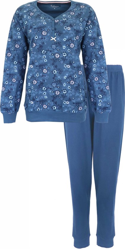 Tenderness Dames Pyjama - Katoen - Blauw - Maat XXL | bol