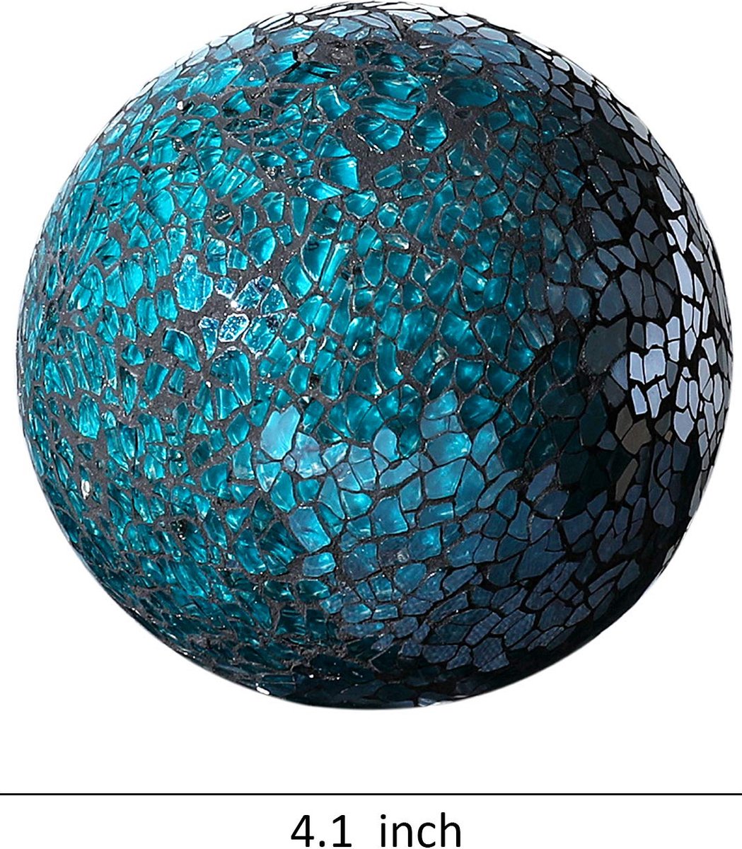 Whole Housewares® - Decoratieve Ballen - Set van 3 Glazen Mozaïek ...