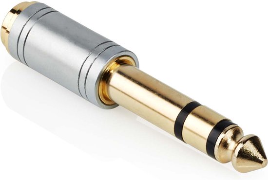 Jack verloopstekker - Stereo - 6.3mm male - 3.5mm female - Metaal ...
