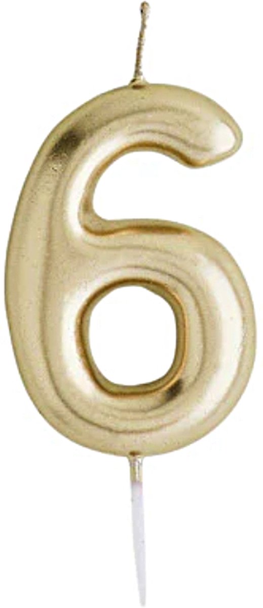 Cijfer 6 - Goud | bol