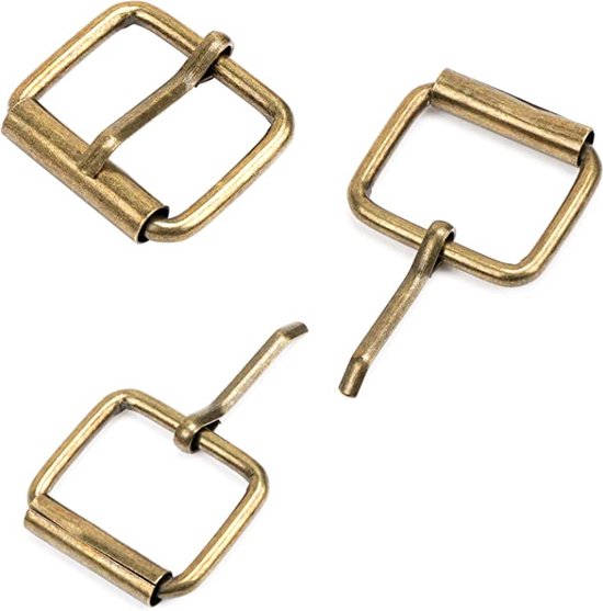 TsunNee 75 Stuks Metalen Roller Gespen, 5 Maten Riemen Hardware Pin ...