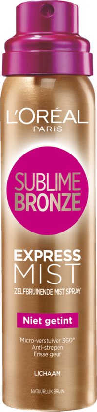 2x L'Oréal Sublime Bronze Zelfbruiner Spray Lichaam 150 ml | bol