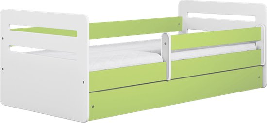 Kocot Kids - Bed Tomi groen zonder lade met matras 160/80 - Kinderbed ...