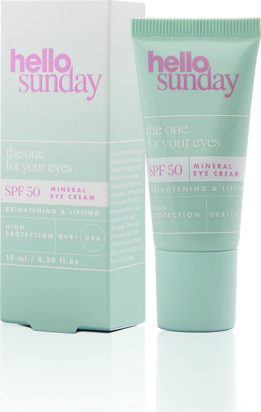 Hello Sunday The One For Your Eyes Mineral Eye Cream Spf50 15 Ml | bol.com