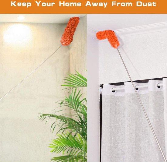 Plumeau en microfibre, kit de nettoyage avec tige d'extension ...