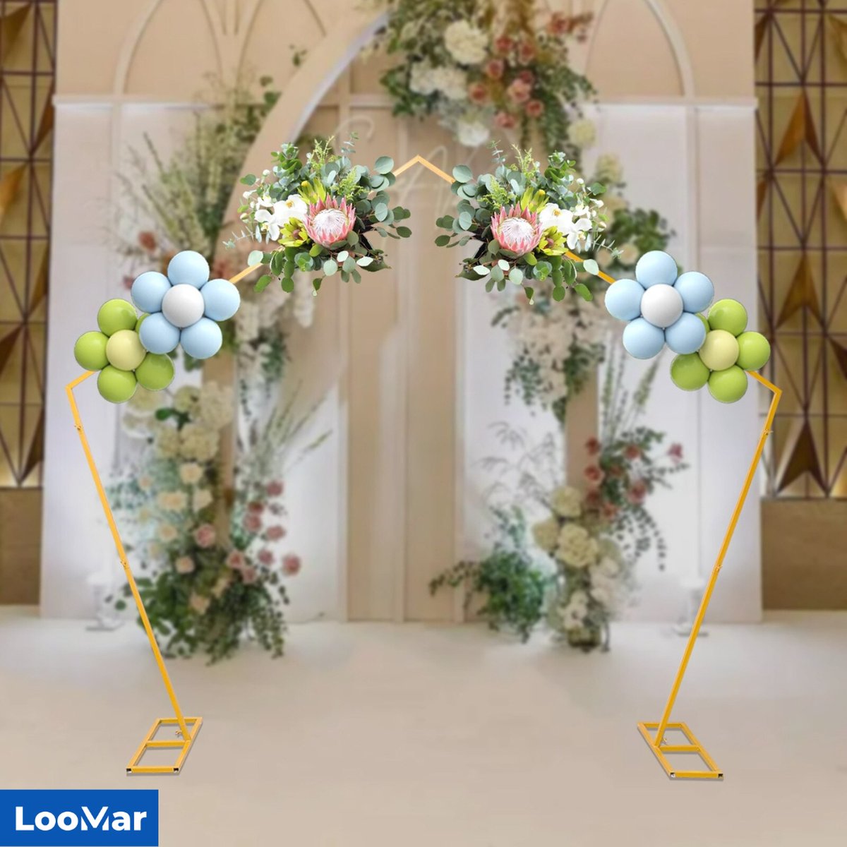 LooMar Backdrop Frame Luxe – Backdrop Decoratie – Rozenboog – Bruiloft ...