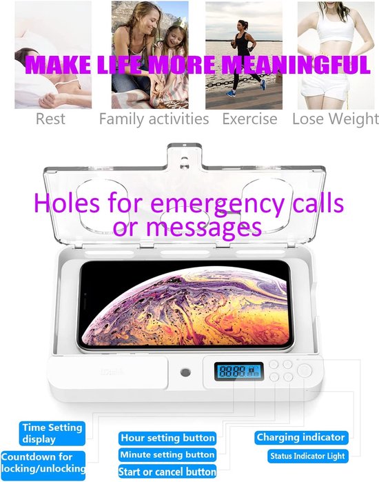 iDiskk Phone Lock Box met Timer, iPhone getimede Box voor Android ...