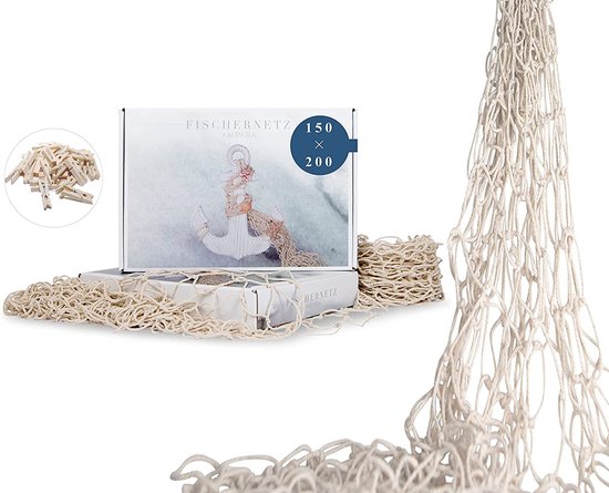 Visnet decoratie - 150x200cm - zacht & hoogwaardig - fotonnet ...