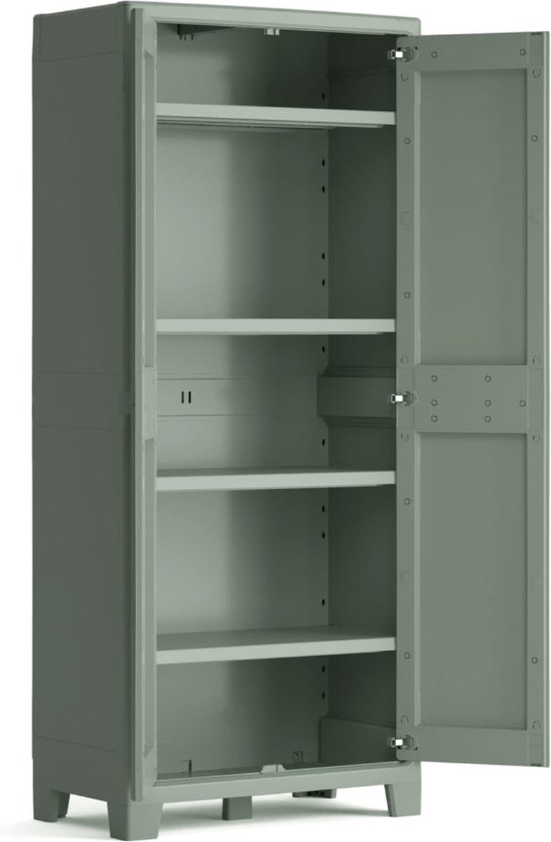 Keter Tuinkast met schappen Planet jade grijs | bol.com