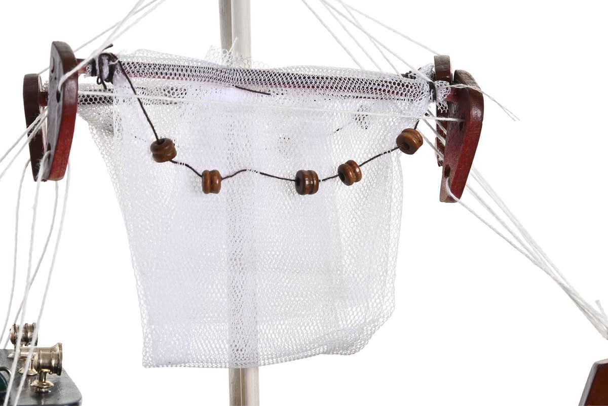 Items Vissersboot schaalmodel met veel details - Hout - 32 x 10 x 28 cm ...