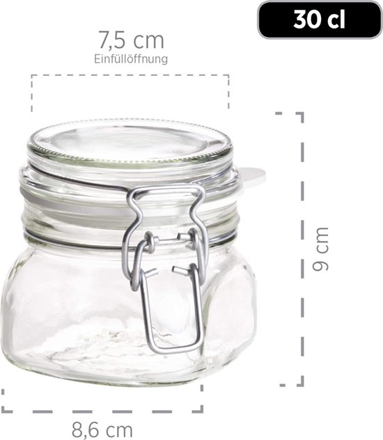 Gothika Weckpotten, 9 cl, duurzaam en gescheiden huishoudens ...