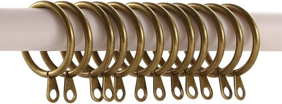 FSW-Products - 6 Stuks - Gordijnringen - 3cm dia - Messing - Metaal ...