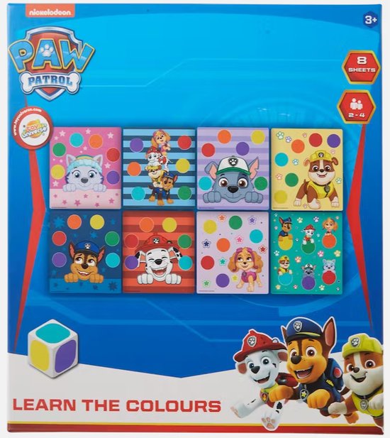 Paw Patrol Leer De Kleuren - Multicolor - 8 stukjes - vanaf 3 jaar ...