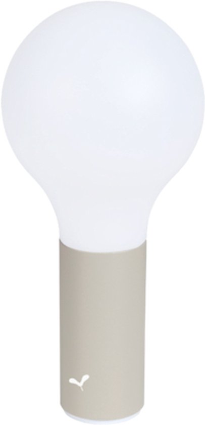 Fermob Aplô outdoor lamp - Ø11.5x24.5 cm - Gris argile - Mobiele lamp | bol