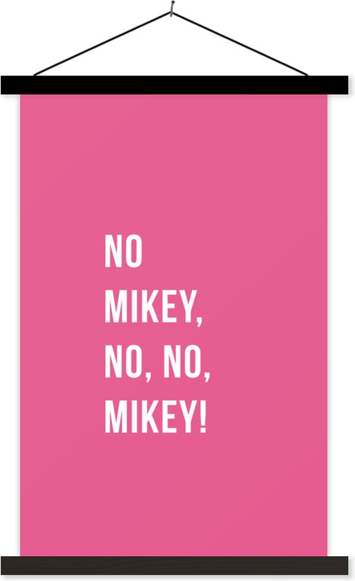Posterhanger incl. Poster - Schoolplaat - Quotes - No Mikey, no, no ...