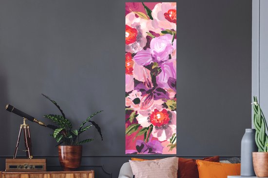 Muurstickers - Sticker Folie - Roze - Orchidee - Bloemen - Kleuren - Botanisch -... | bol